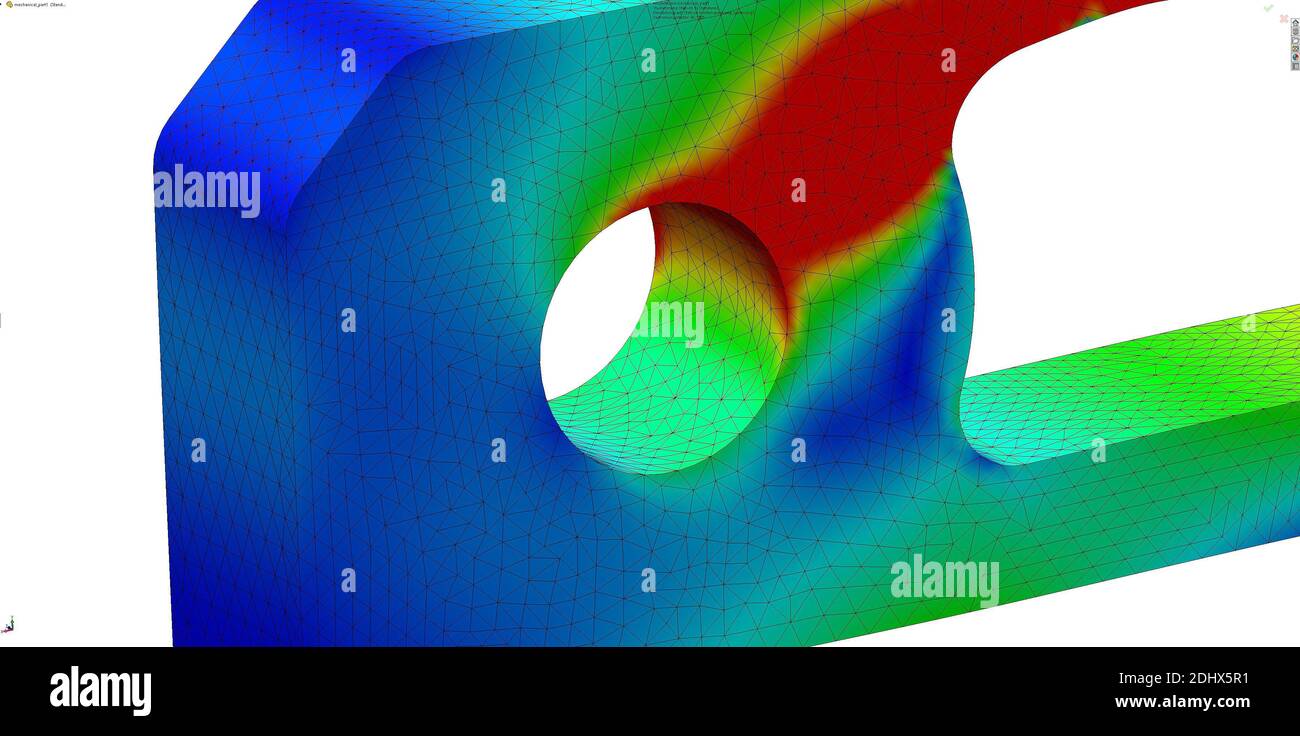 finite element stress analysis results - 3d illustration Stock Photo ... finite element stress analysis results - 3d illustration Stock Photo ...