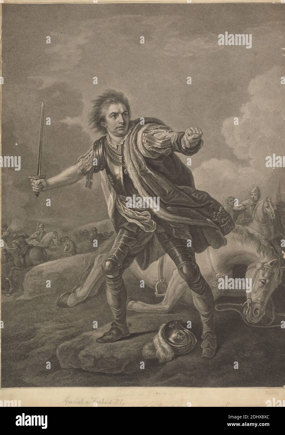 David Garrick as Richard III in the Drury Lane Theatre Performance ...