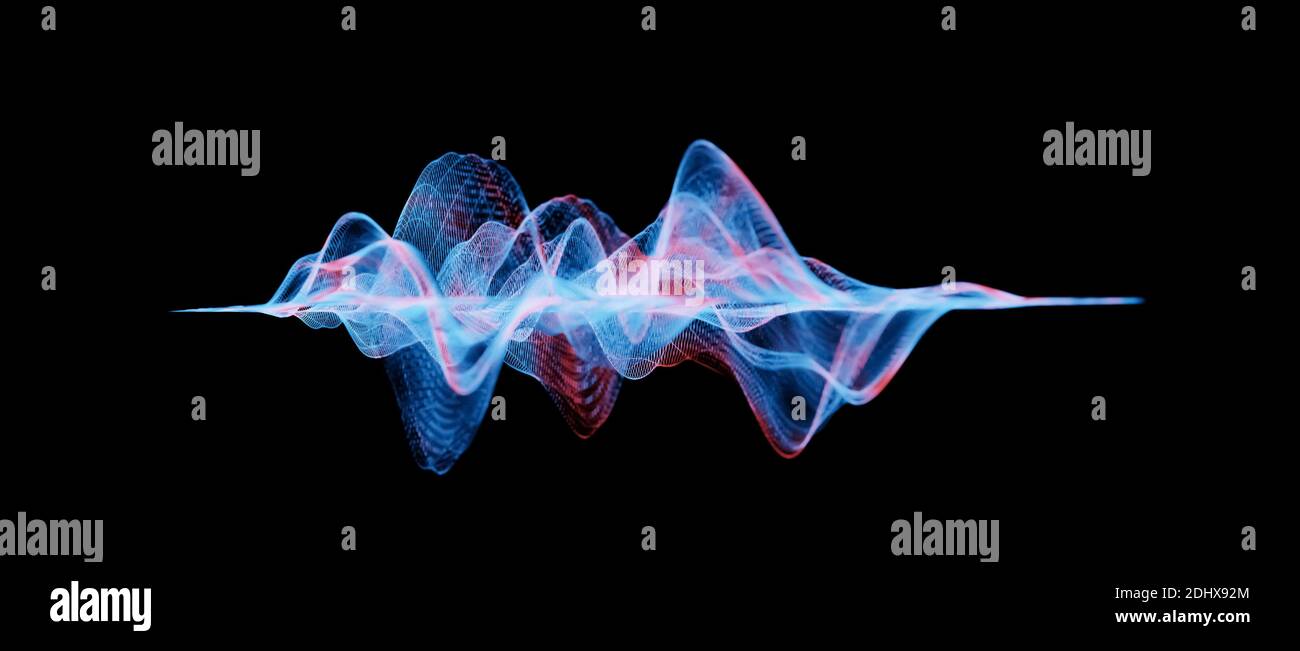 Modern abstract wireframe grid structure, virtual background, audio ...