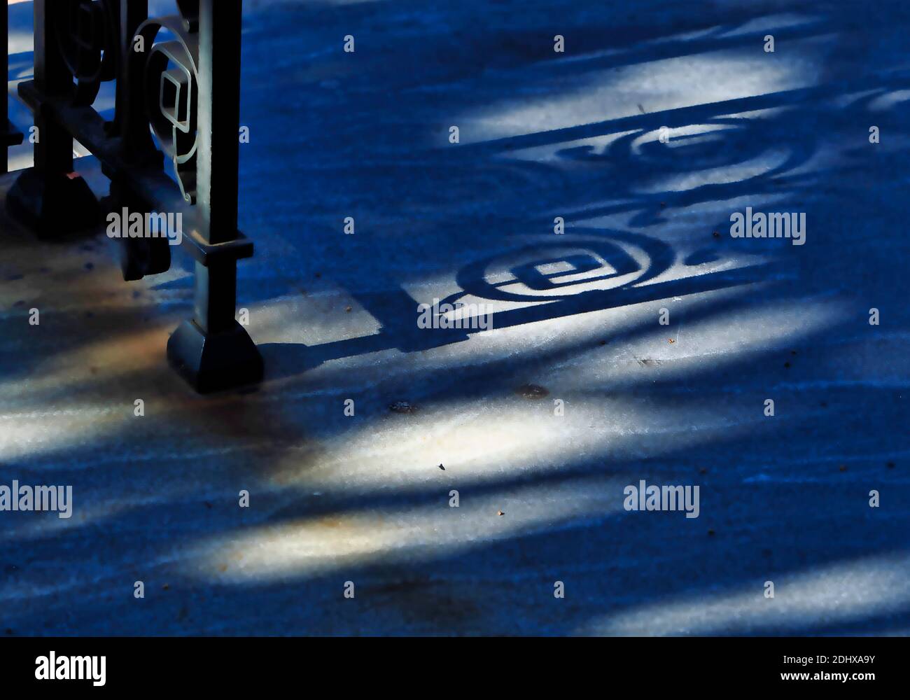 Reflections and shadows of Chinese symbols Stock Photo - Alamy
