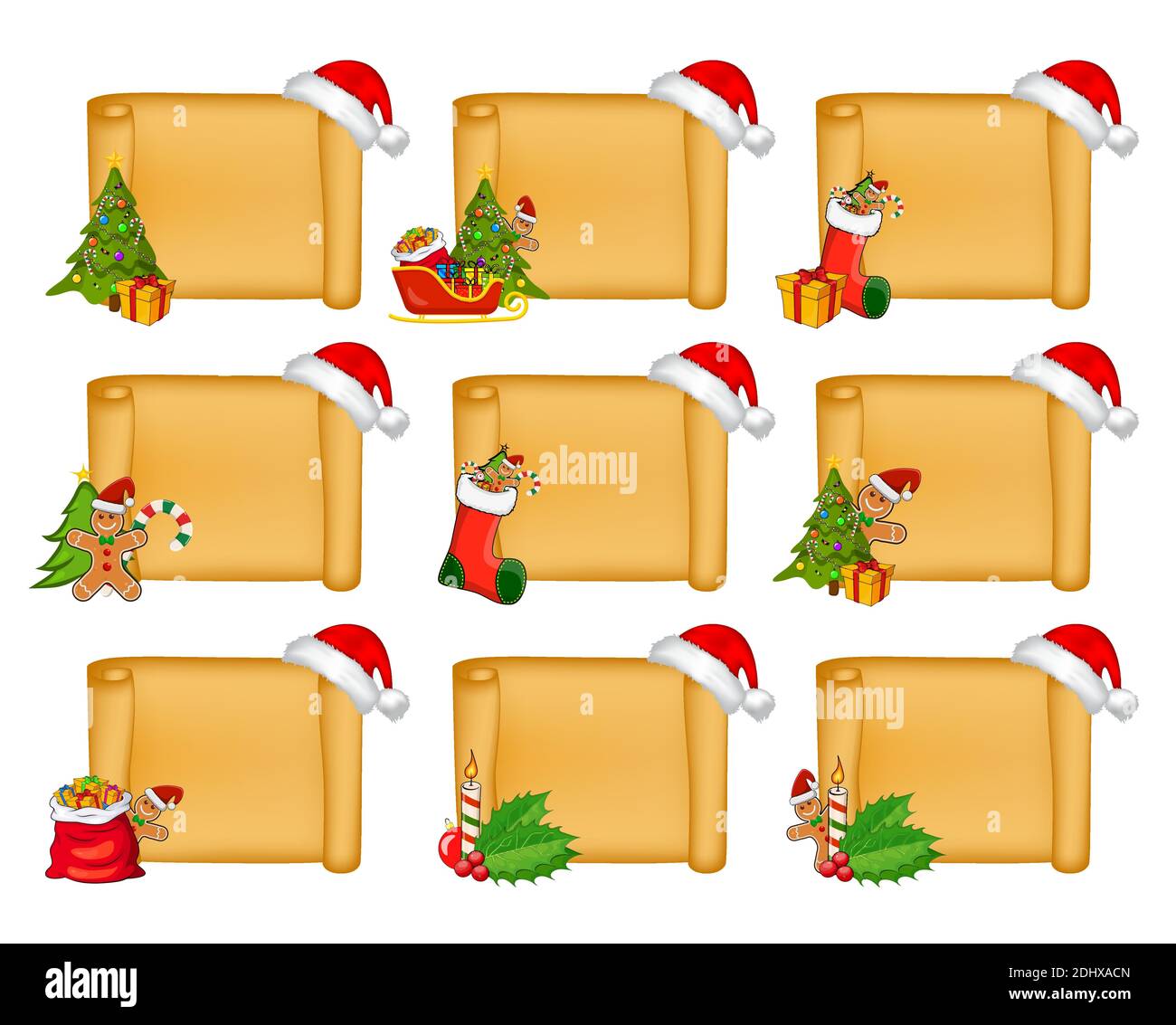 Paper christmas decoration Stock Vector Images - Alamy