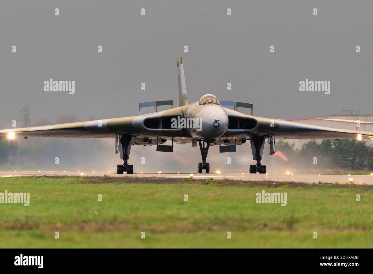 London Southend Airport, Essex, UK. 12th Dec, 2020. Avro Vulcan B2 ...