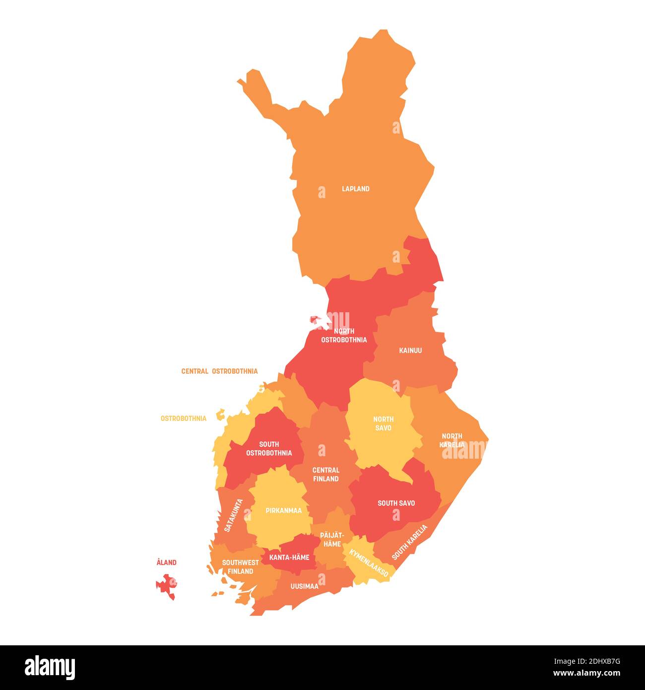 Political divisions map hi-res stock photography and images - Alamy