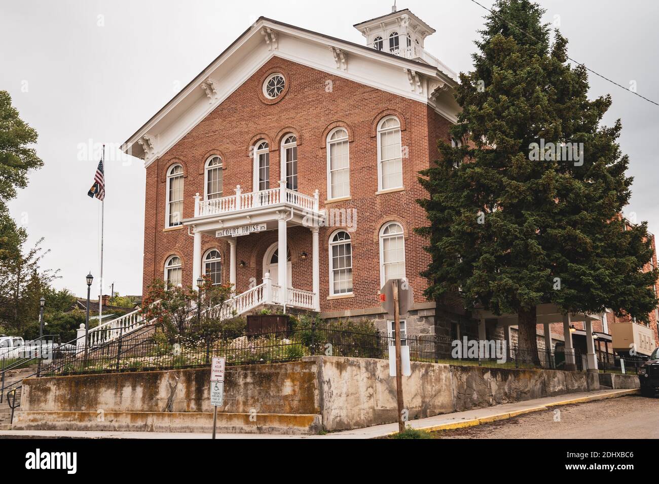 Virginia City, Montana - June 29, 2020: The brick Madison County ...