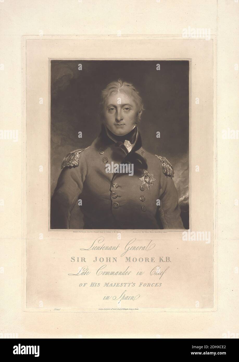Sir john moore hi-res stock photography and images - Alamy