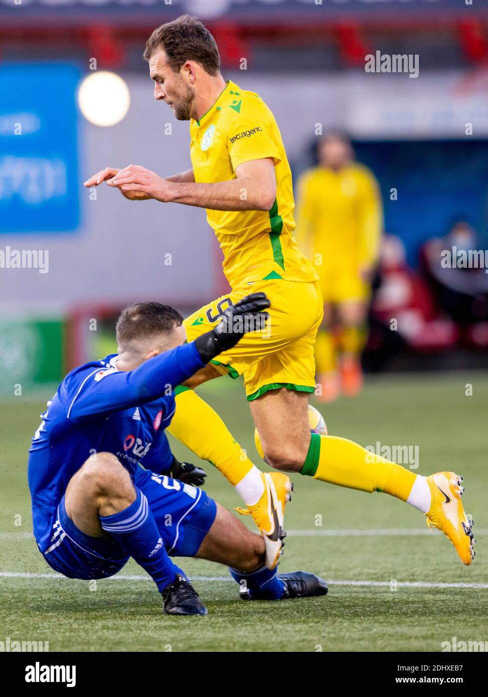 Foys Stadium, Hamilton, Scotland, UK. Saturday 12th December 2020 Ryan ...