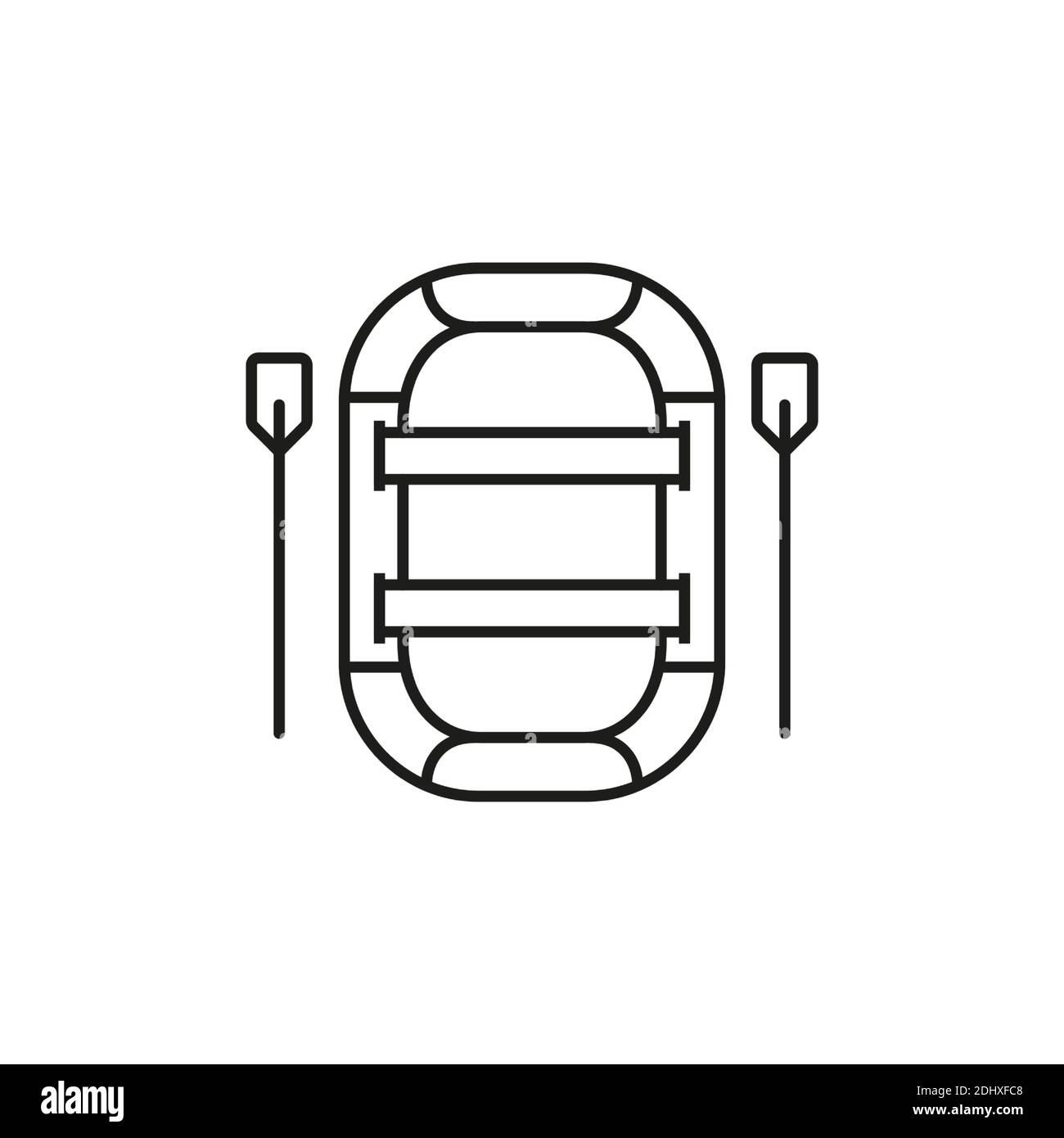 inflatable boat icon element of camping icon for mobile concept and web ...