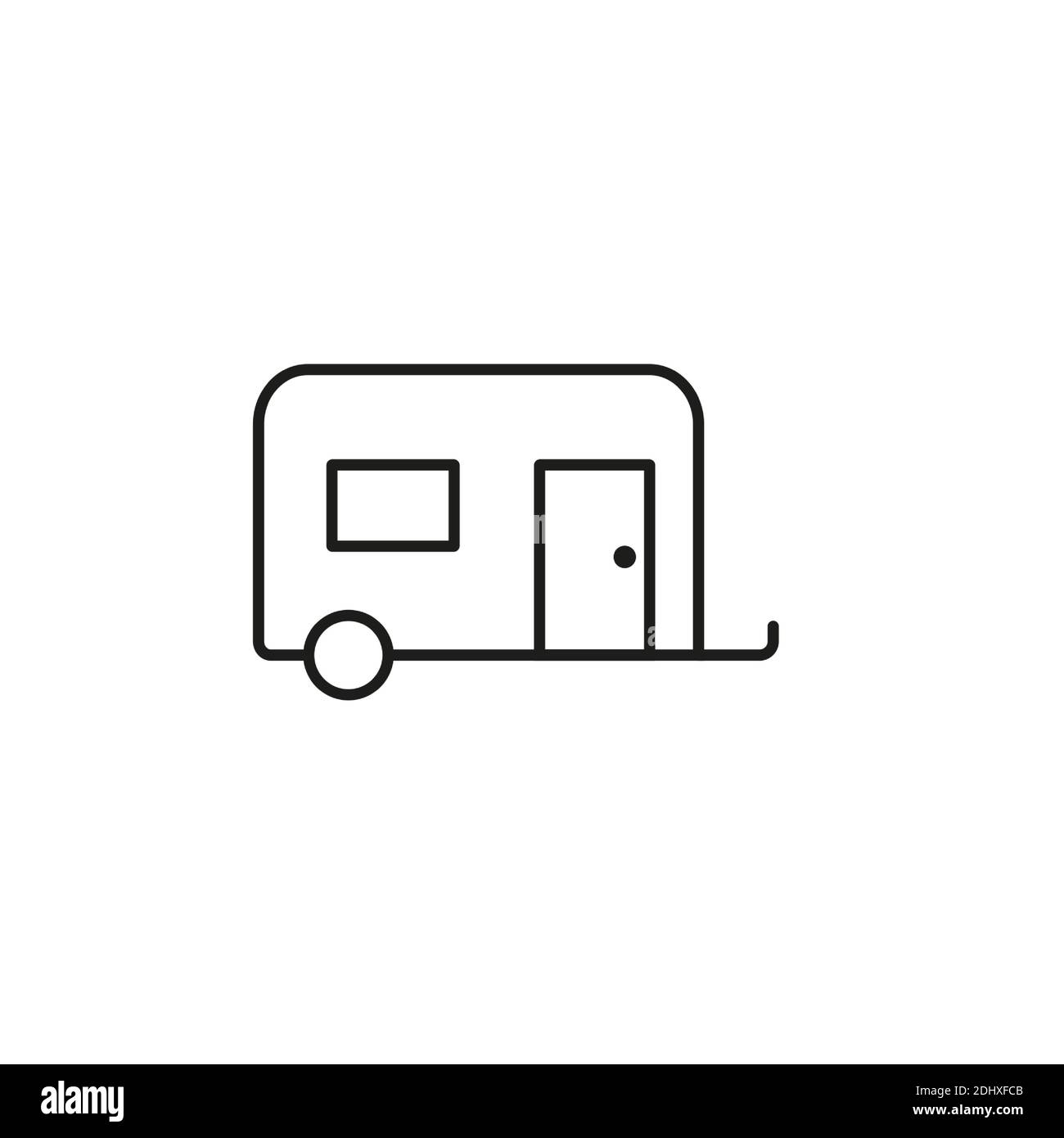 camping trailer icon element of camping icon for mobile concept and web ...