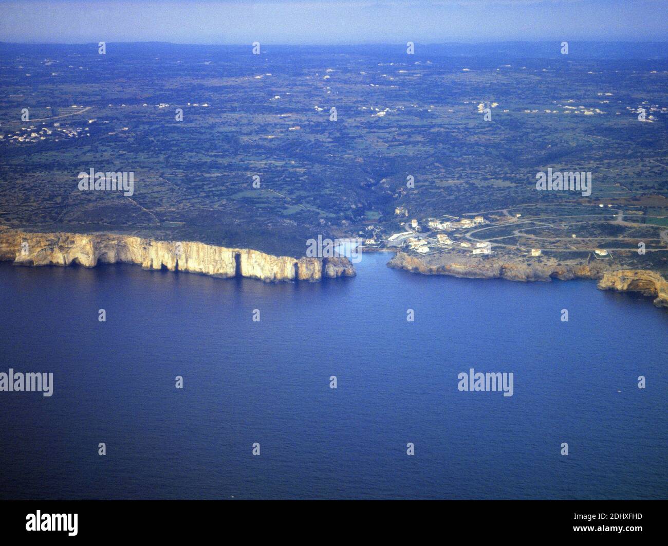 VISTA AEREA. Location: EXTERIOR. ISLA. MENORCA. SPAIN Stock Photo - Alamy