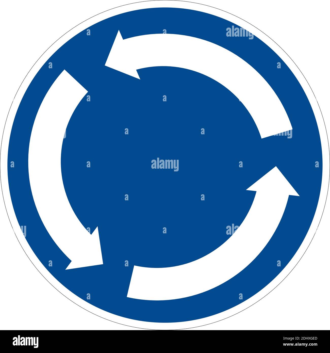 Roundabout crossroad sign. Traffic sign. Vector illustration Stock ...