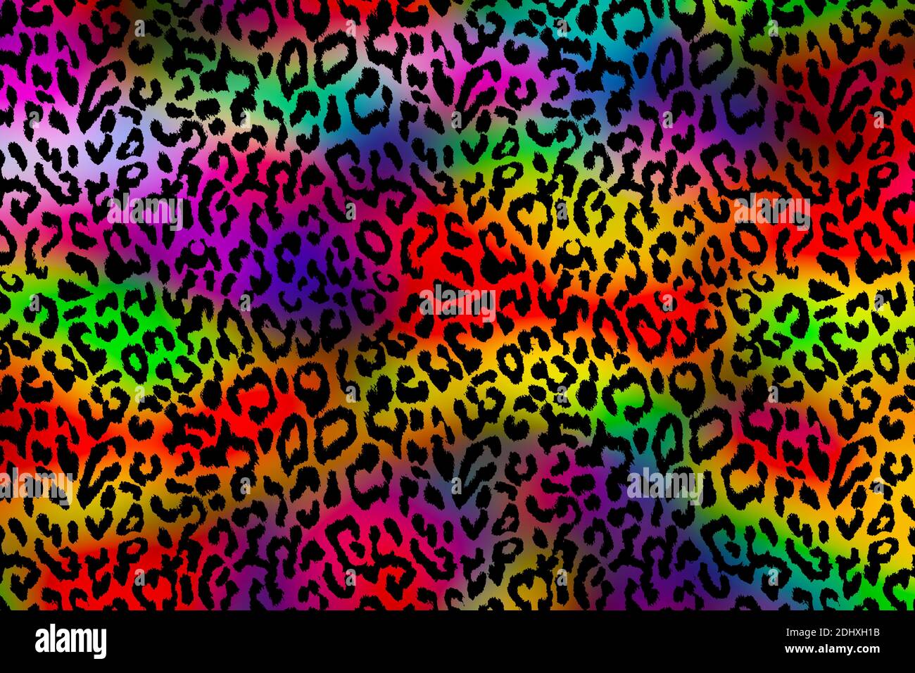 Abstract background illustration of multicolored and black animal print ...