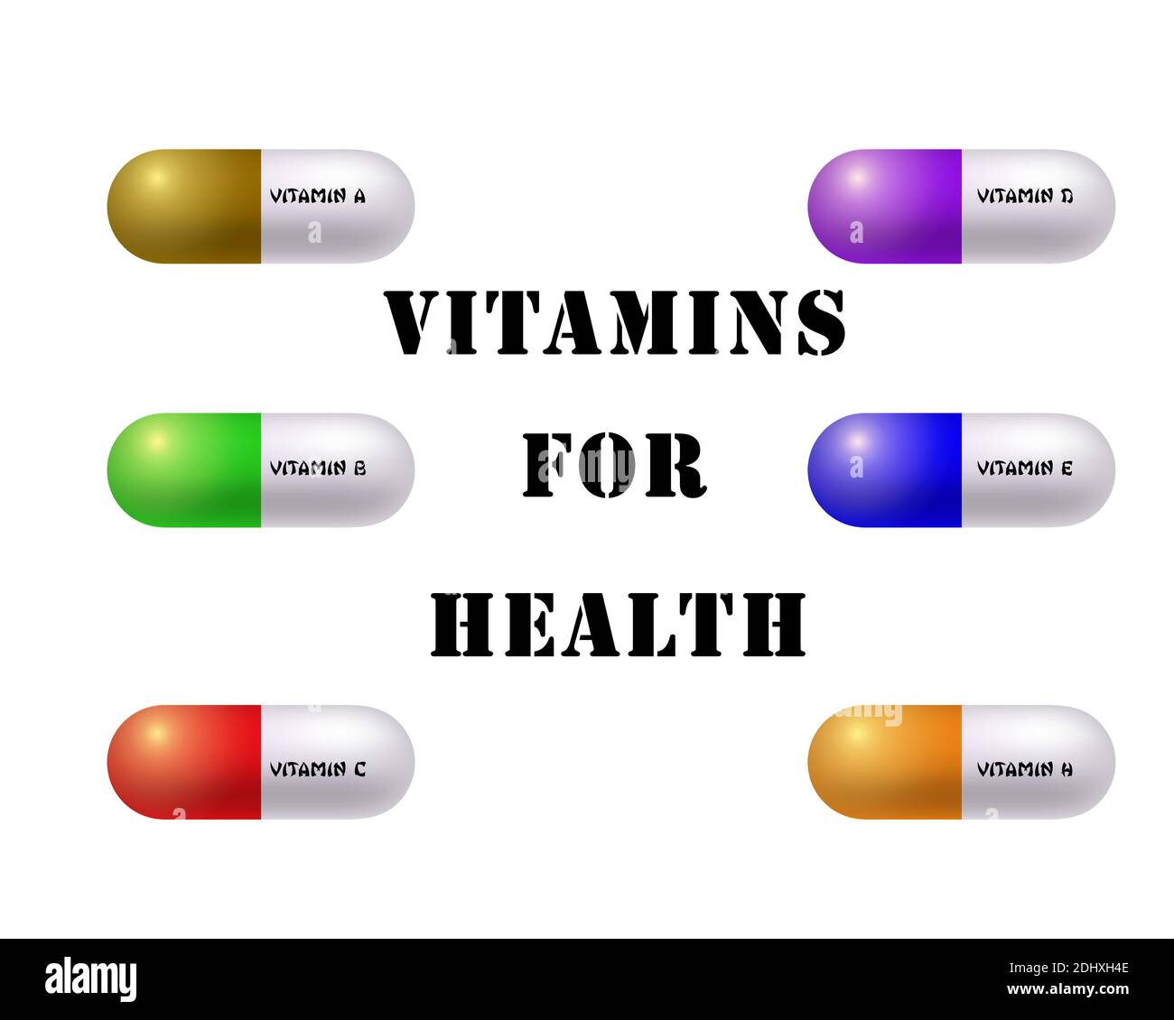 Medical pills set, different colors vectors collection. Vector colorful ...