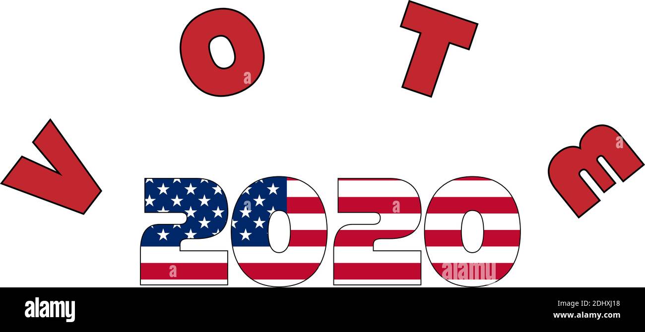 USA Voting Design Concept - Badge Style with Tick and US National ...