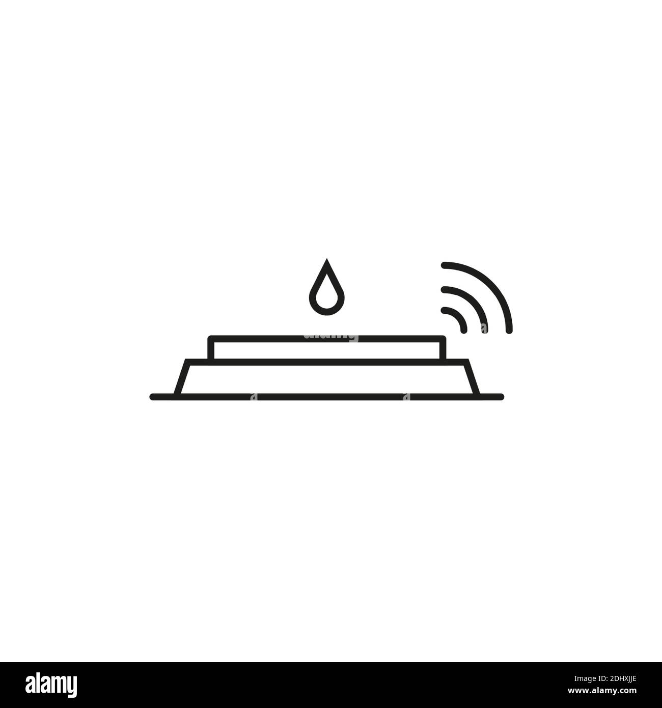 water sensor icon element of plumbing icon for mobile concept and web ...