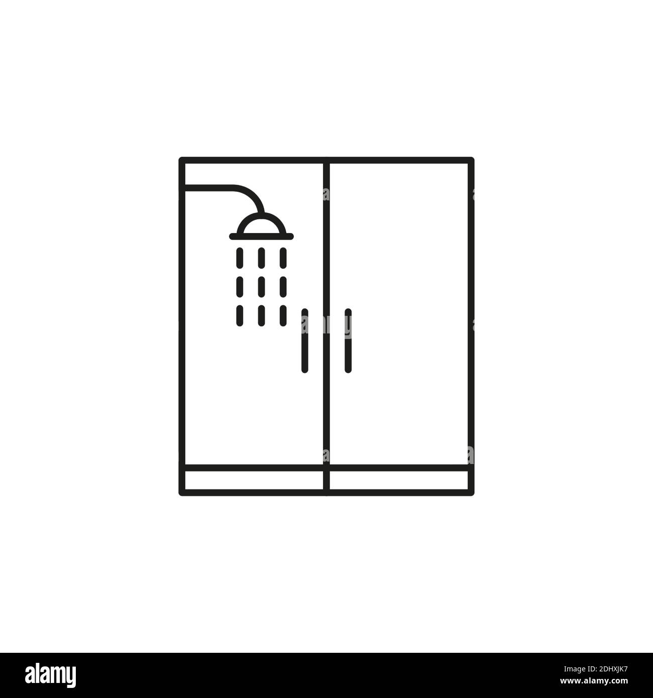 Stall shower Stock Vector Images - Alamy