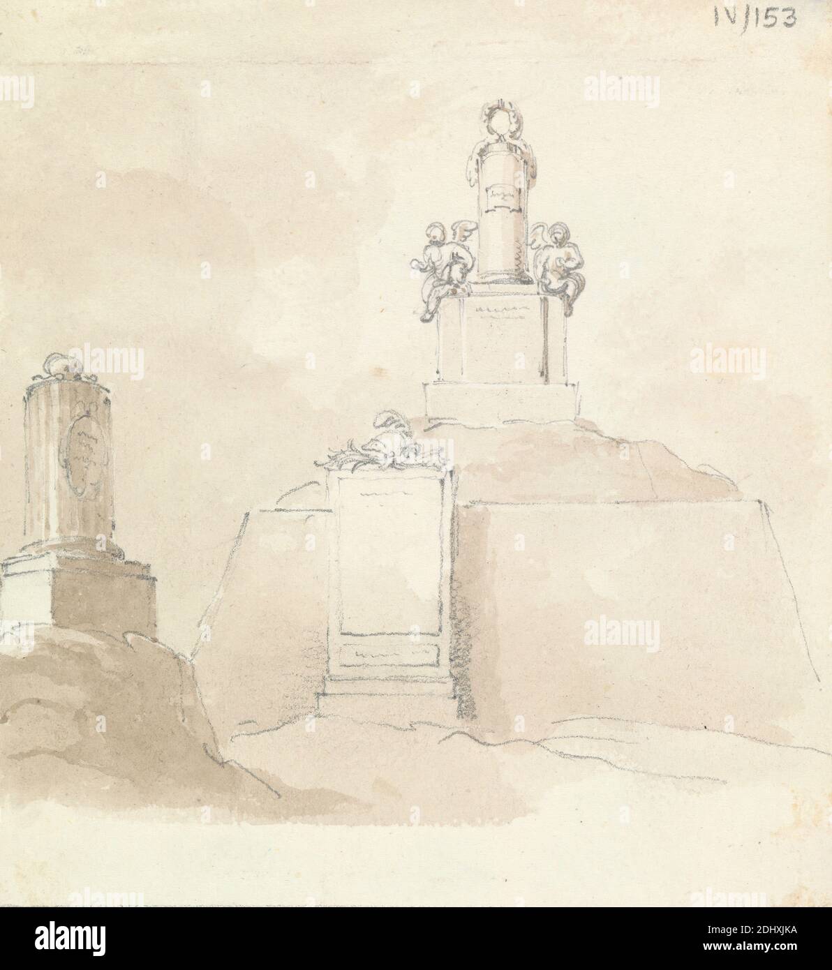 Three standing gravestones hi-res stock photography and images - Alamy