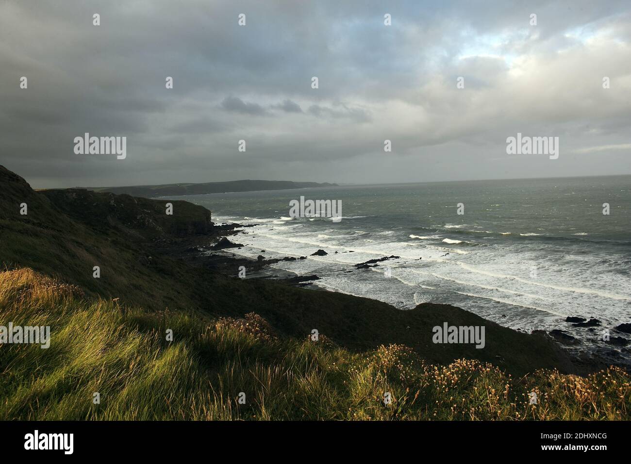 GREAT BRITAIN / England/Cornwall/ Bude / Unspoilt coastline of cliffs ...