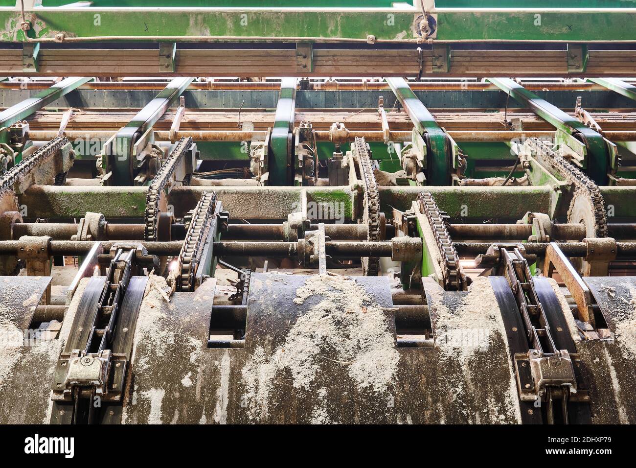 Inside a sawmill hi-res stock photography and images - Alamy