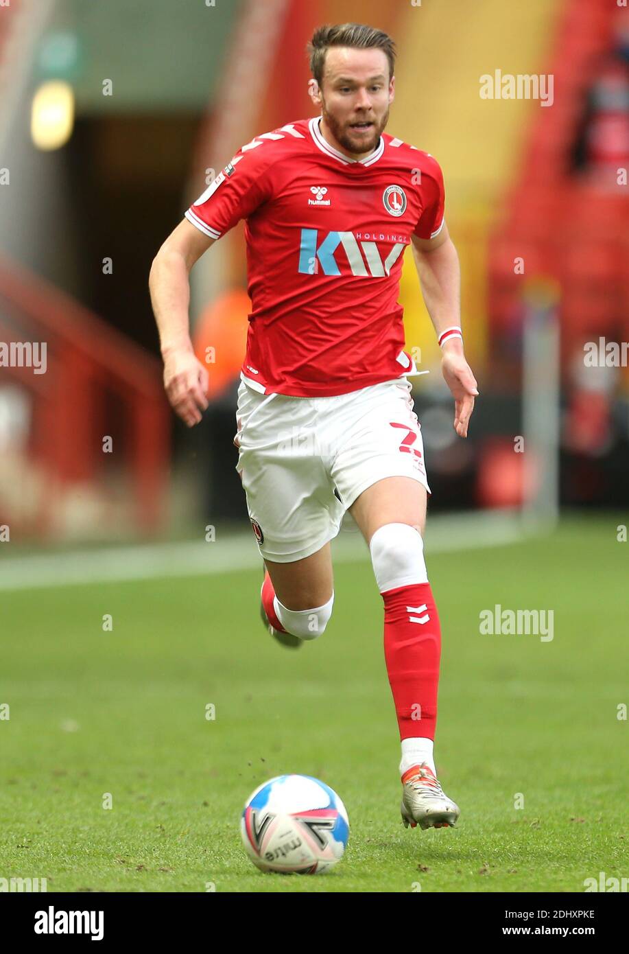 Charlton Athletic's Chris Gunter in action during the Sky Bet League ...