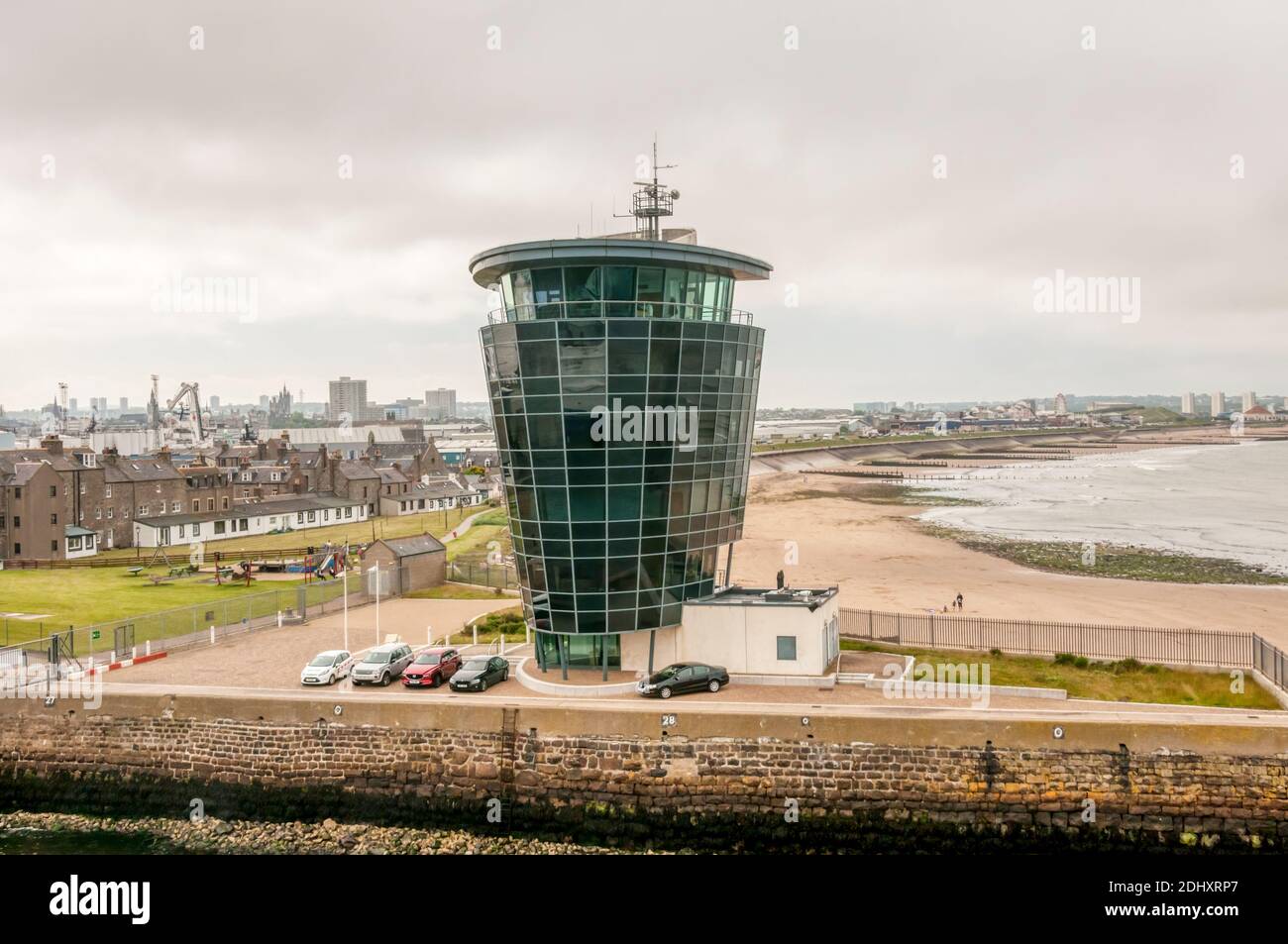 Aberdeen harbour control tower at Pocra Quay was designed by SMC Parr ...
