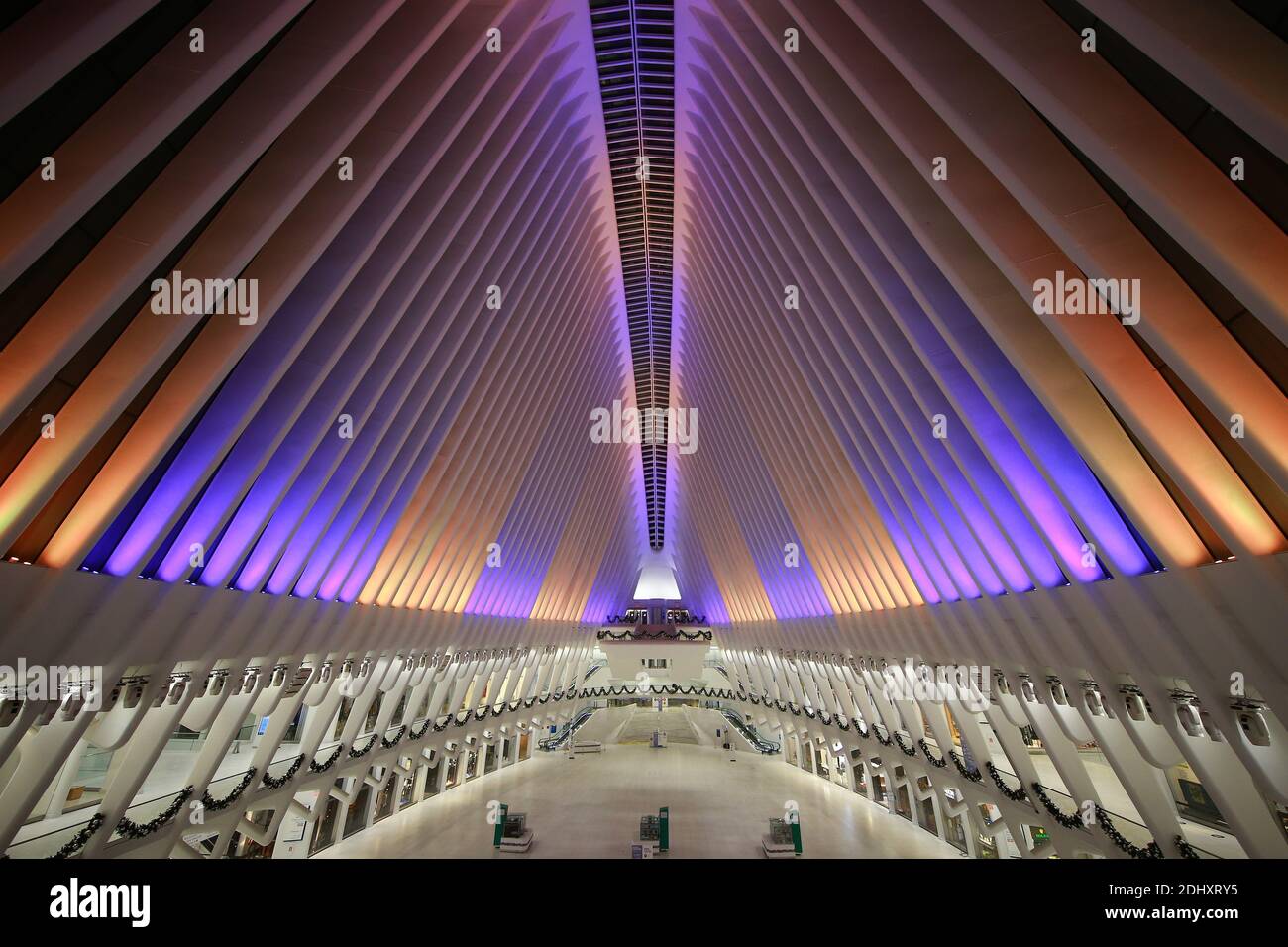 The Oculus Transportation Hub and mall at the World Trade Center is ...