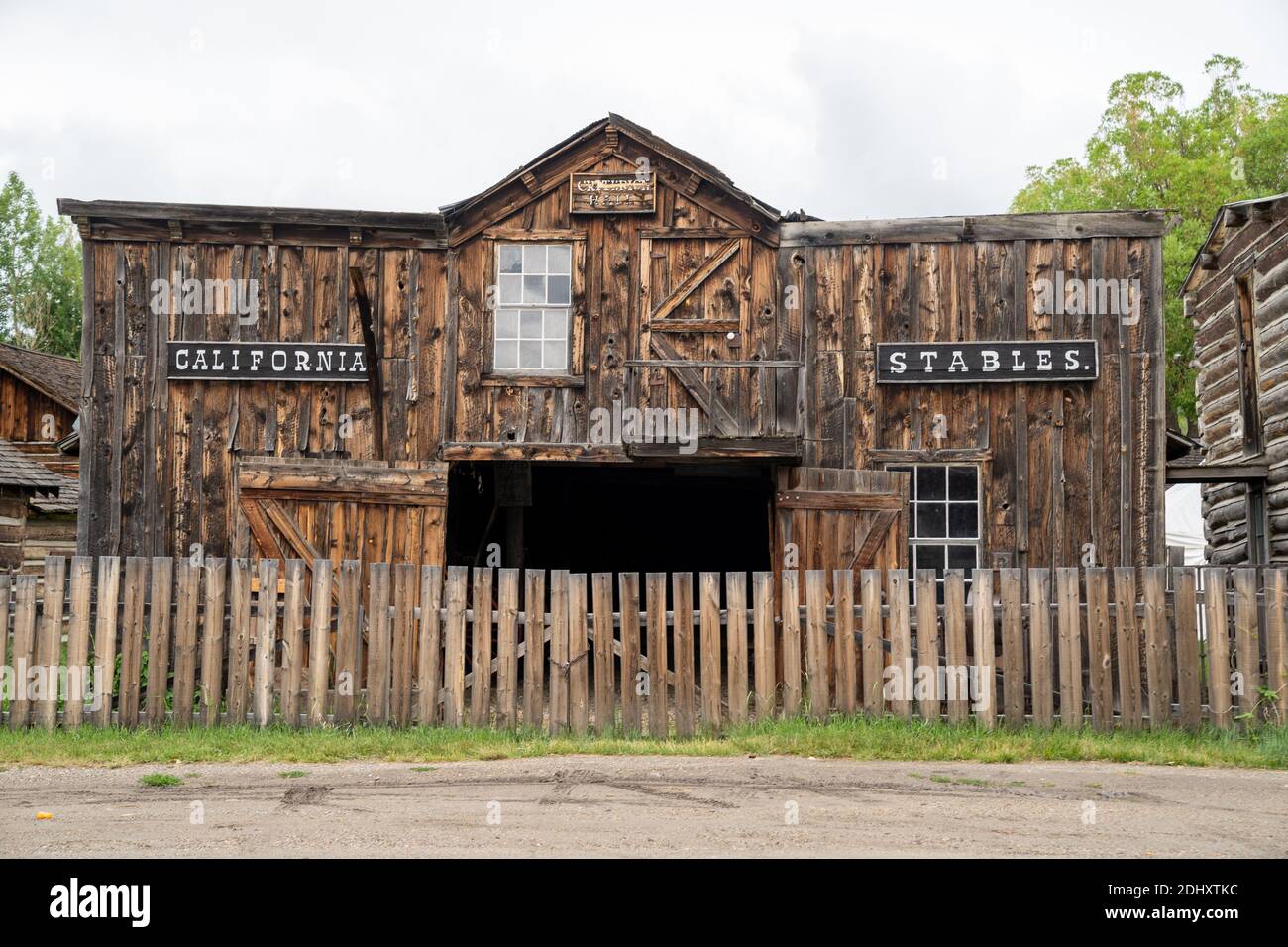Nevada City, Montana - June 29, 2020: The California Stables, an ...