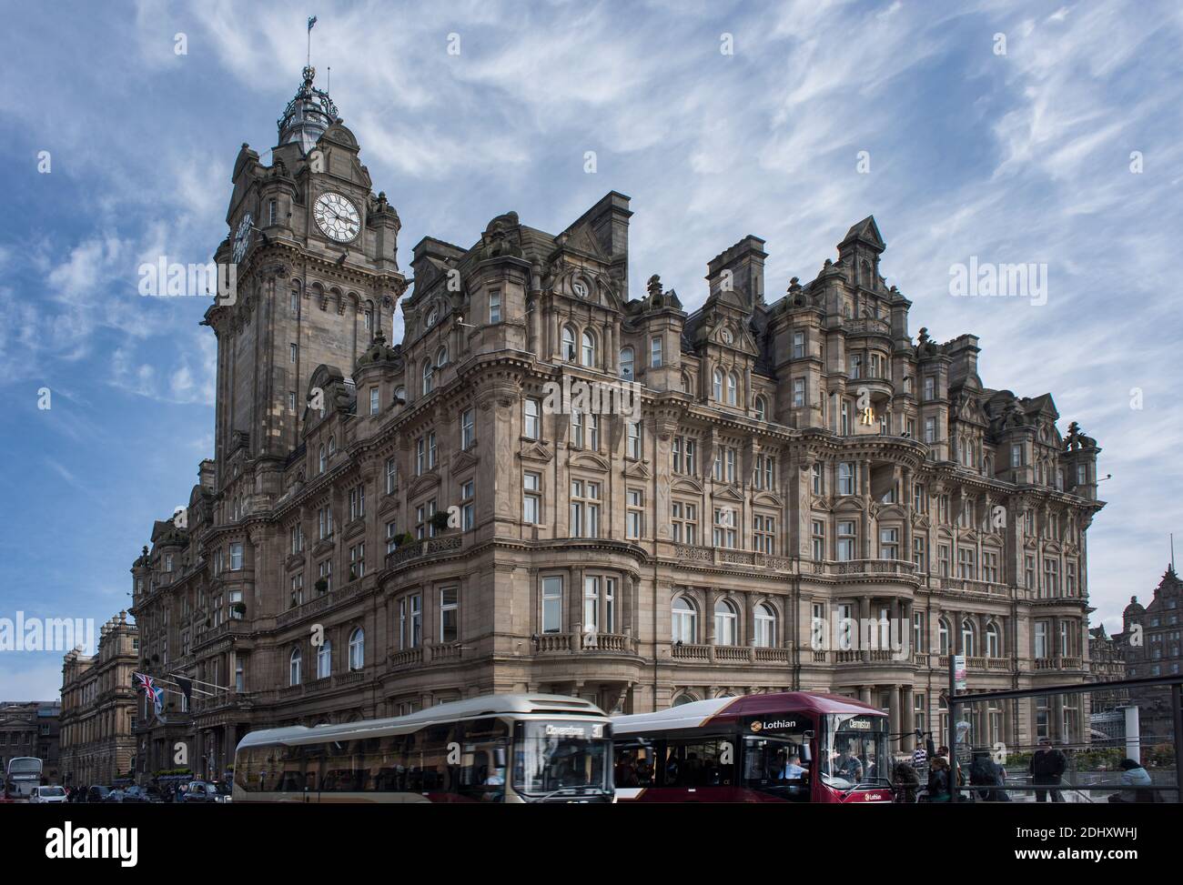 Edinburgh is Scotland's busy capital city Stock Photo - Alamy