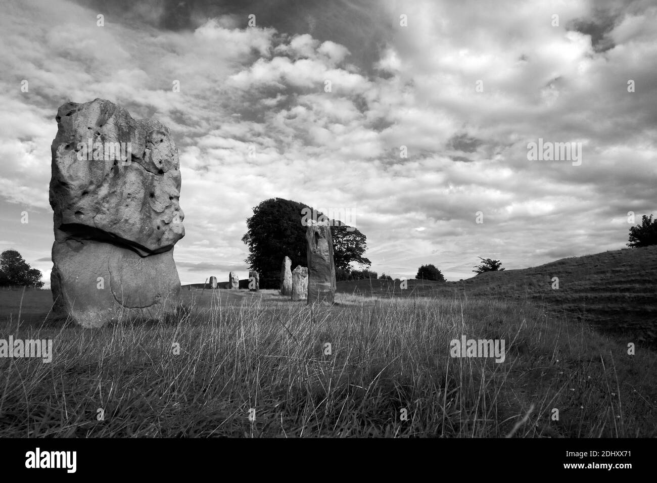 The historic Stone Circle at Avebury, Wiltshire, England, UK Stock ...