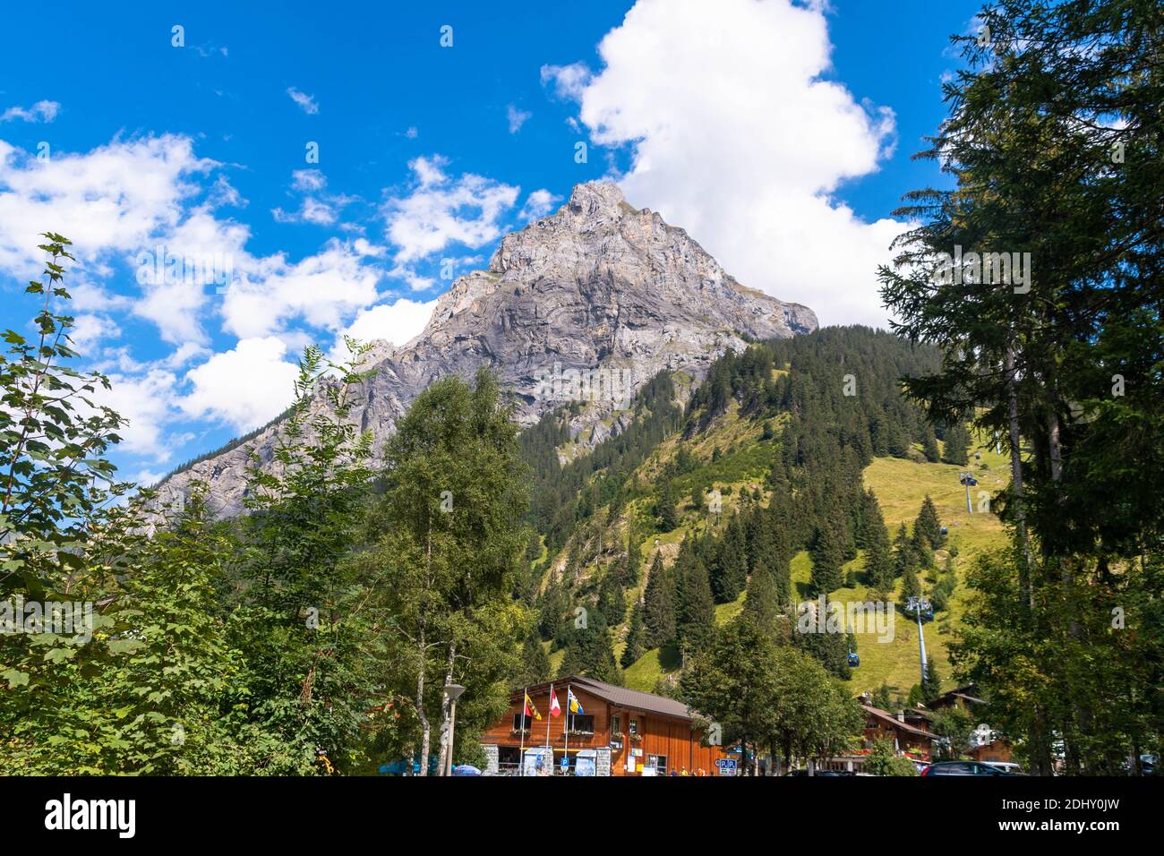 Switzerland amazing Alps in city Kandersteg Stock Photo - Alamy