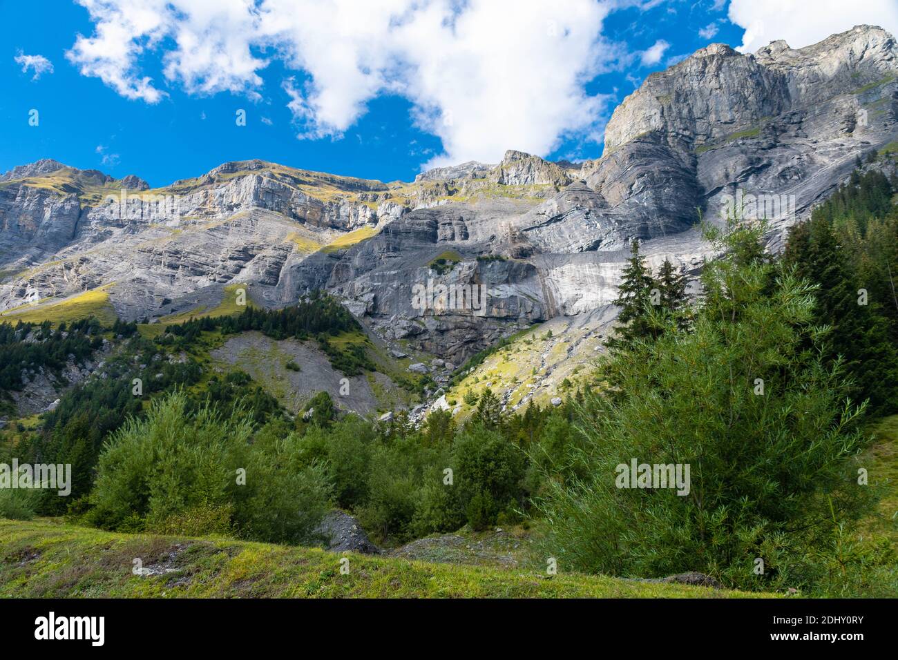 Switzerland amazing Alps in city Kandersteg Stock Photo - Alamy