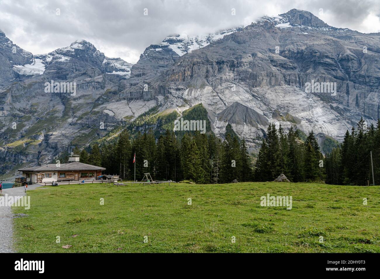 Switzerland amazing Alps in city Kandersteg Stock Photo - Alamy