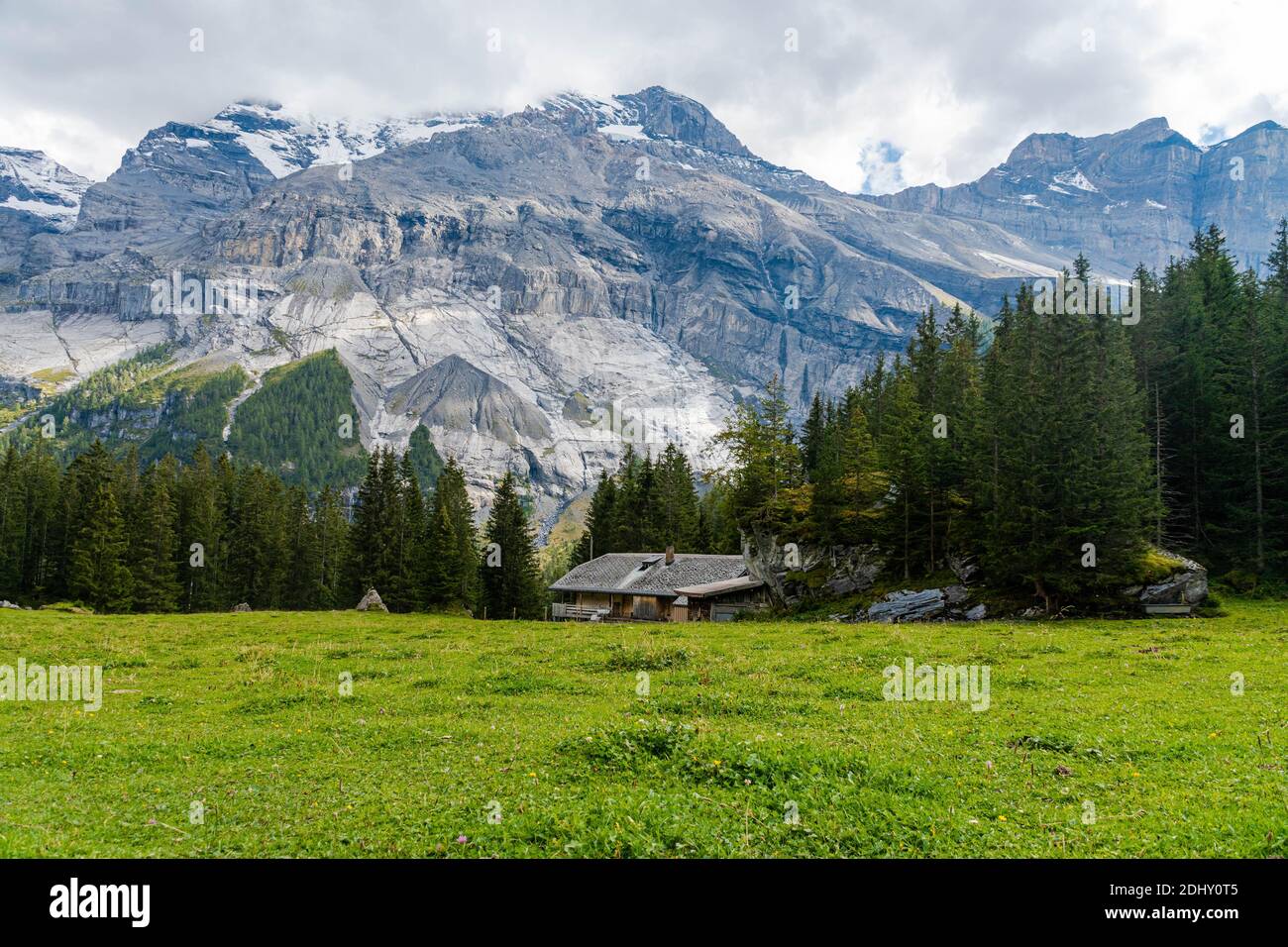 Switzerland amazing Alps in city Kandersteg Stock Photo - Alamy