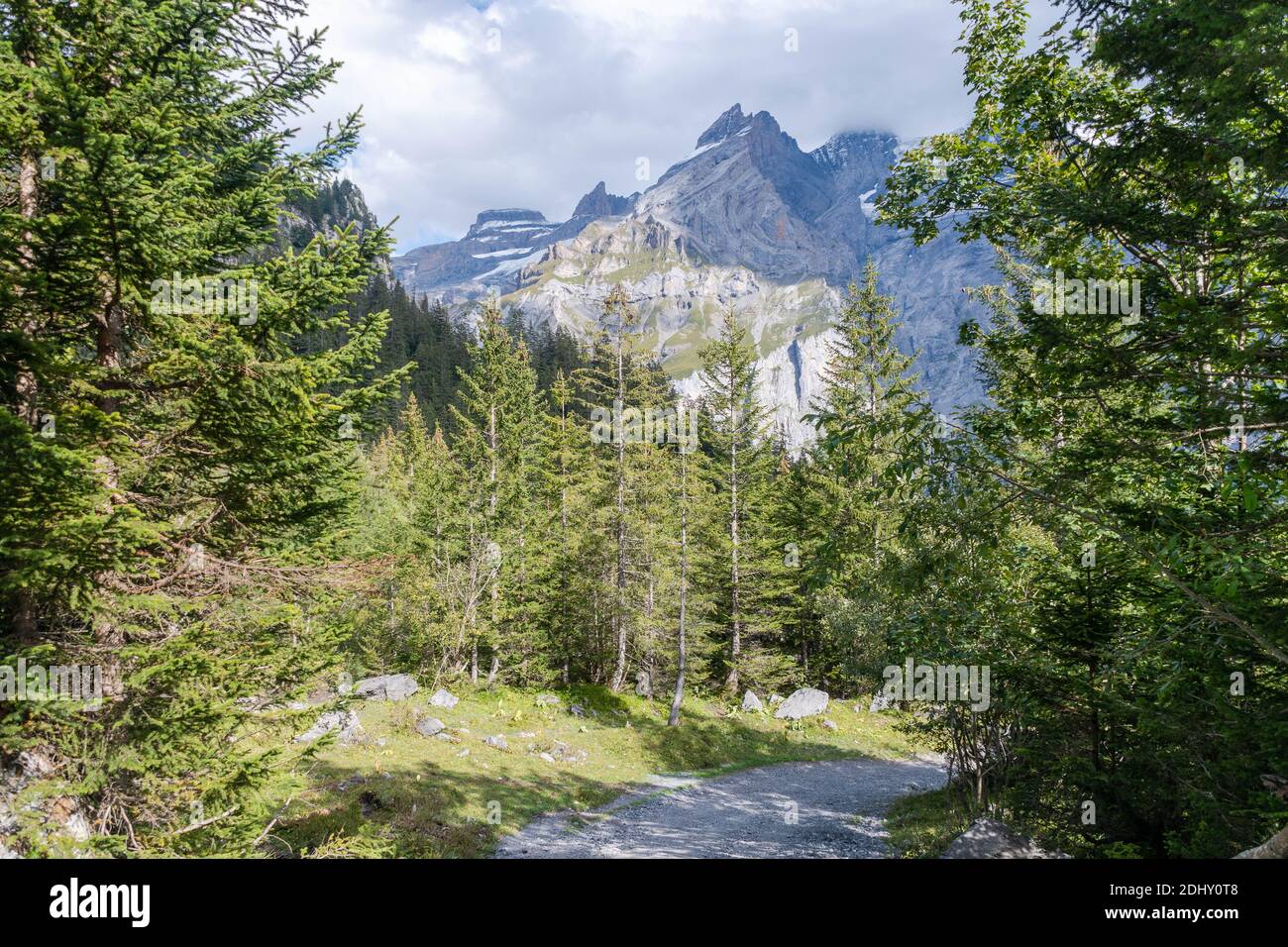 Switzerland amazing Alps in city Kandersteg Stock Photo - Alamy