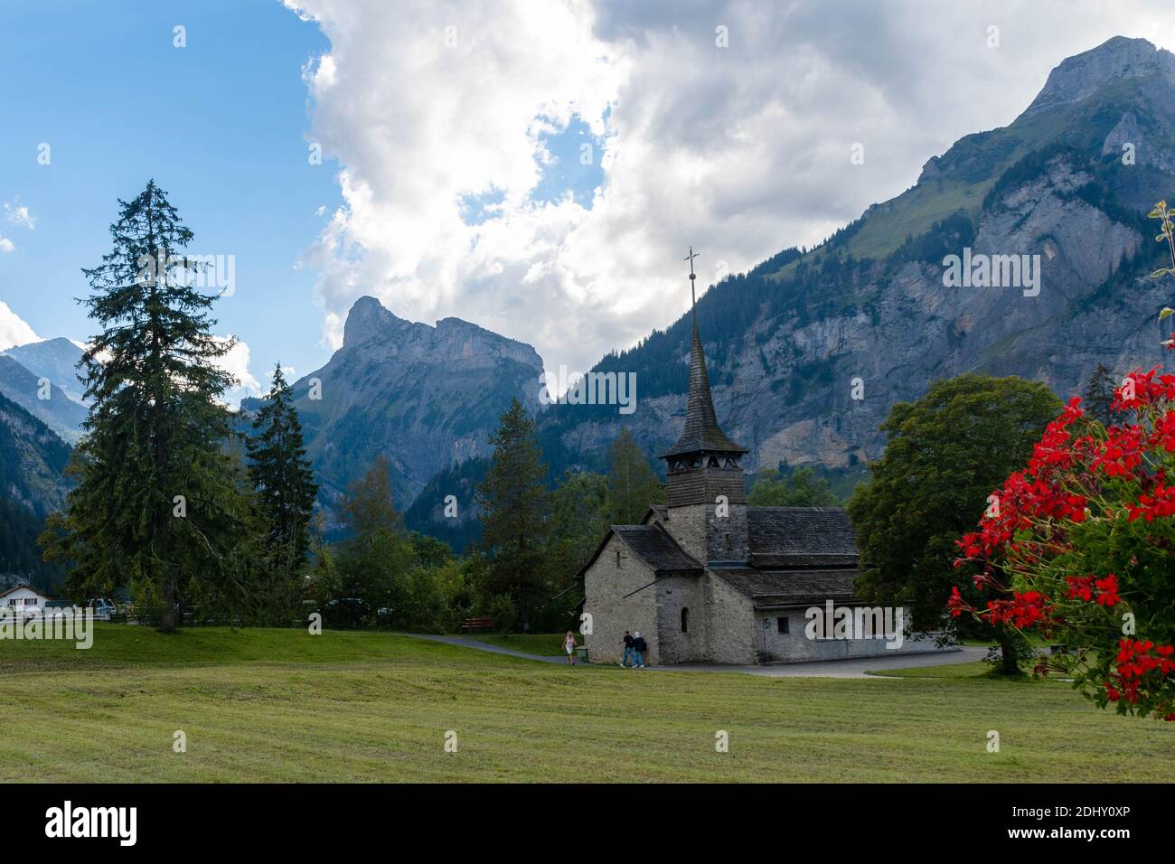 Switzerland amazing Alps in city Kandersteg Stock Photo - Alamy