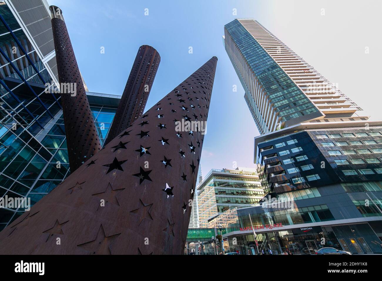 Maple Leaf square in Toronto, Ontario, Canada Stock Photo - Alamy