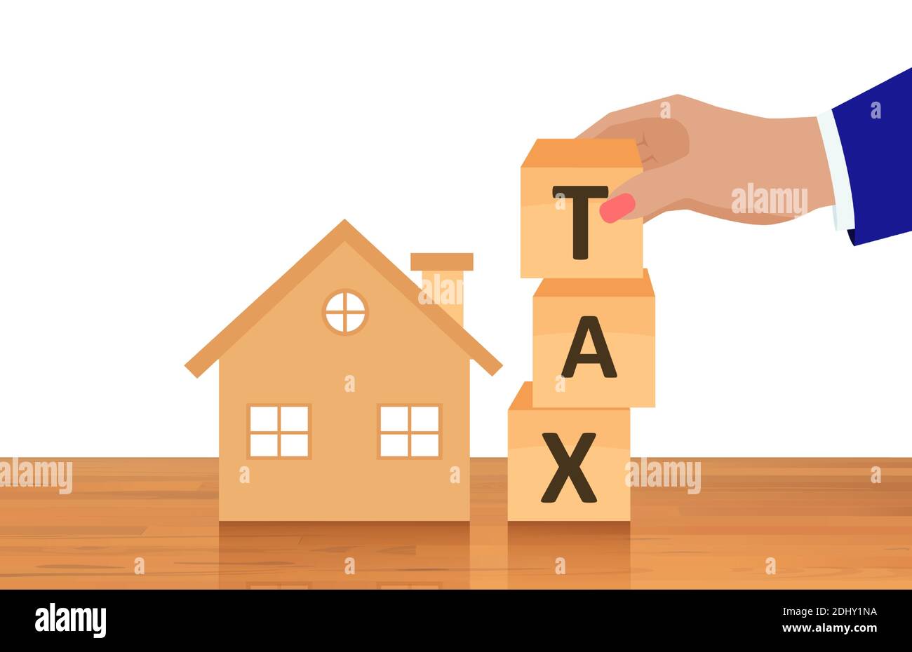 Person paying tax Stock Vector Images - Alamy