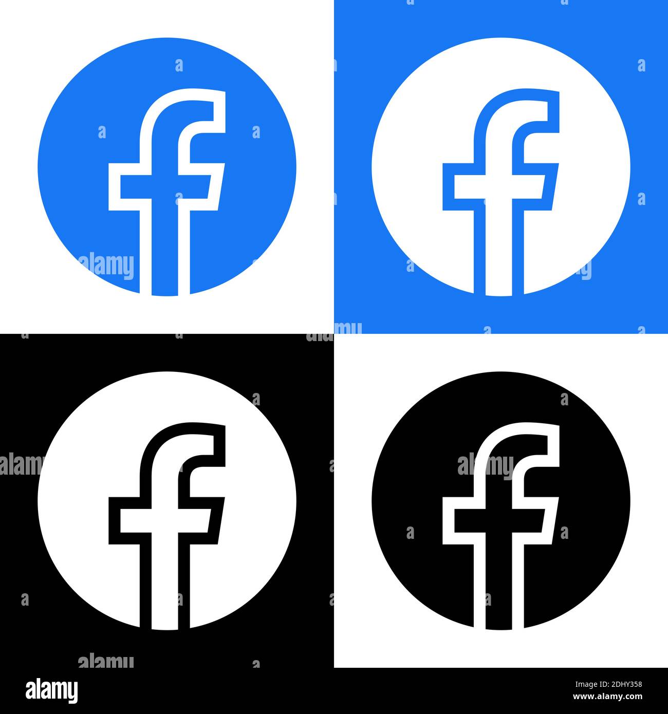 Official Facebook Icon Facebook Logo Vector Set Collection Black