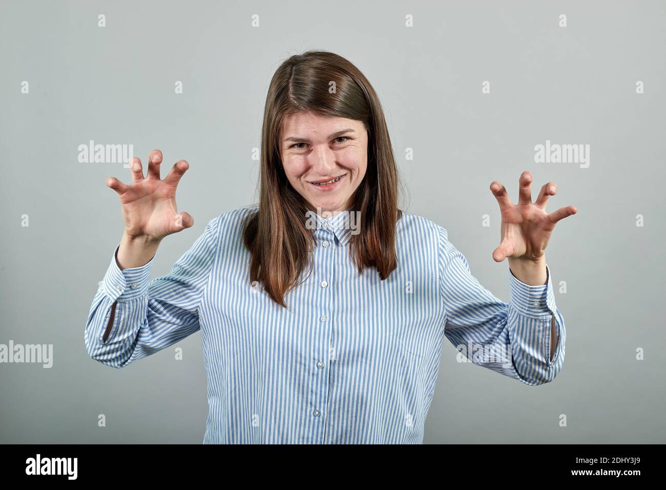 Claw hands, hand gesture and sign, scary desperate, showing claws ...