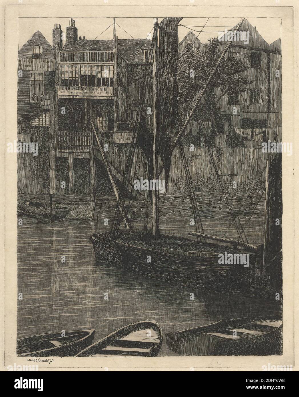 The 'Adam and Eve', Chelsea, Edwin Edwards, 1823–1879, British, after ...