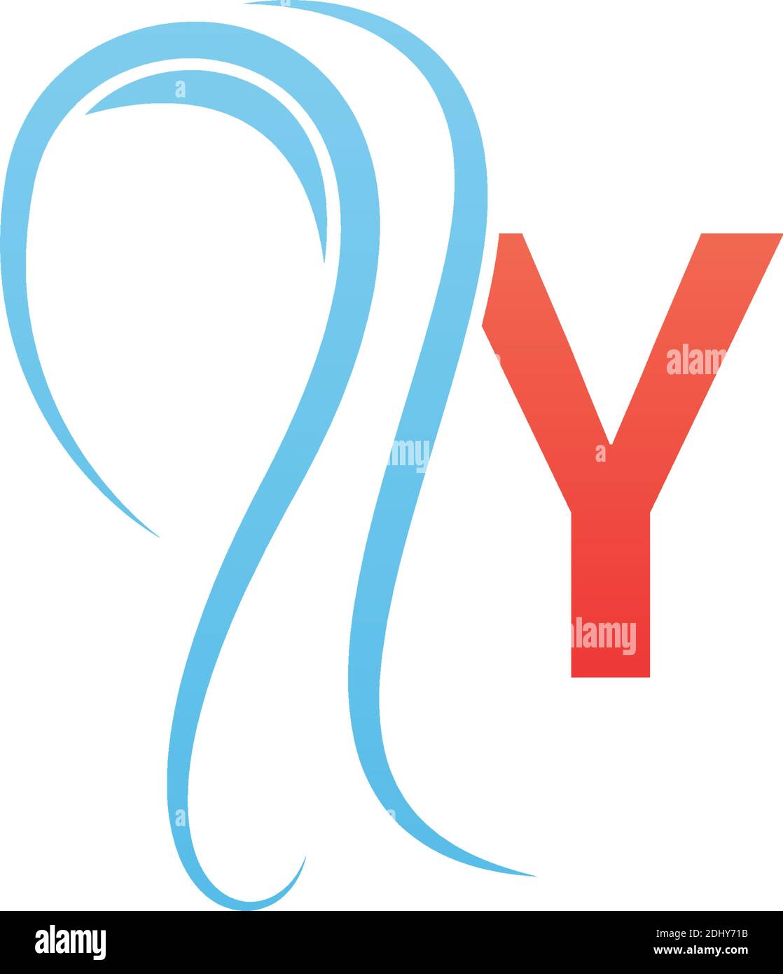 Letter Y icon logo combined with hijab icon design template Stock ...
