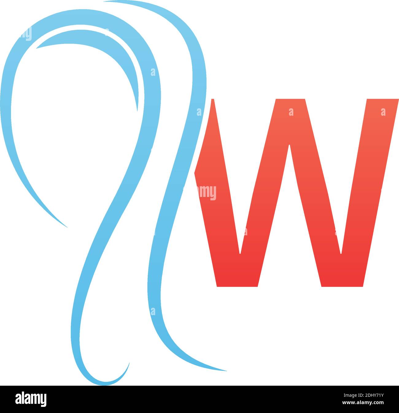 Letter W icon logo combined with hijab icon design template Stock ...