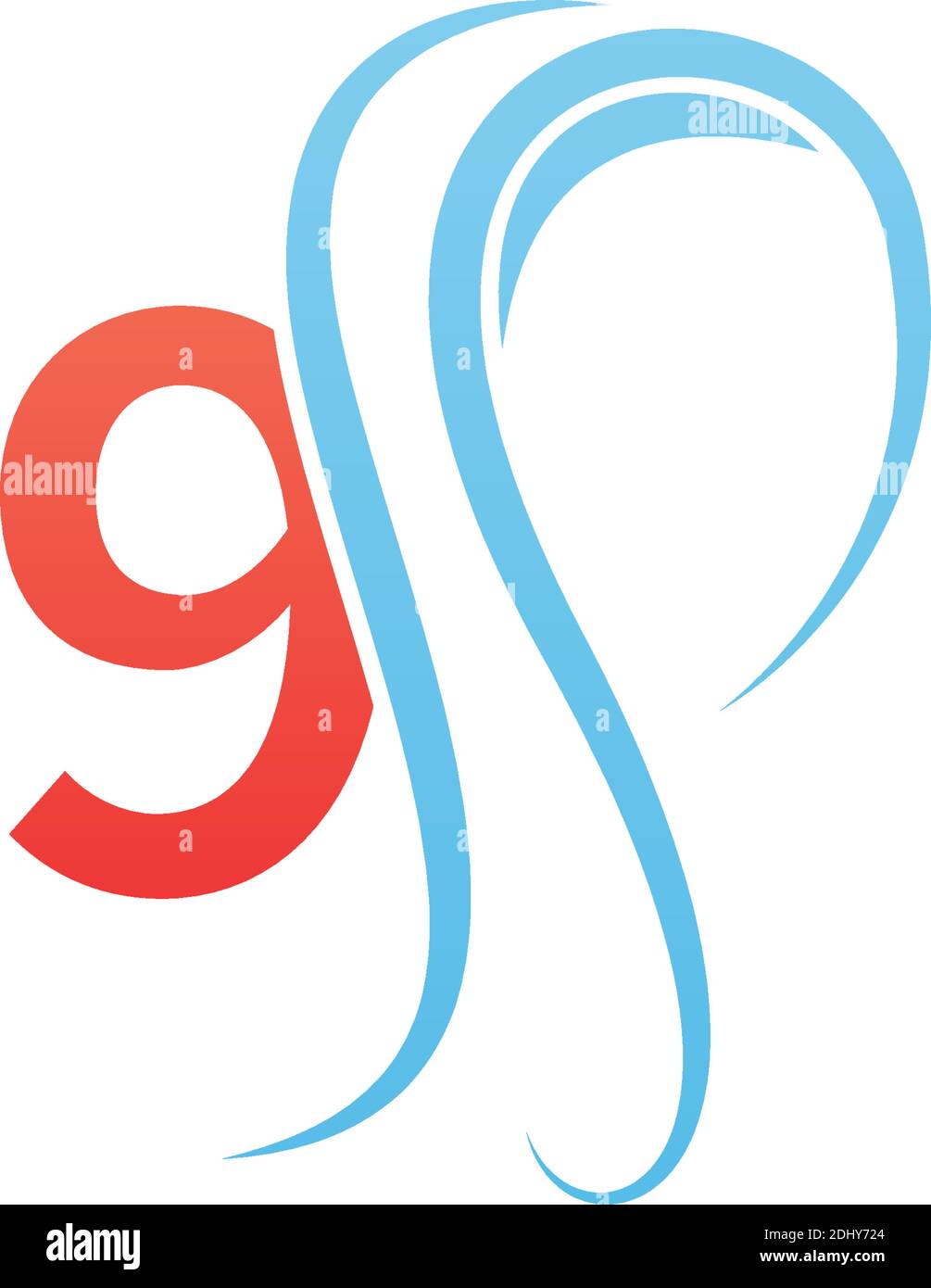 Number 9 icon logo combined with hijab icon design template Stock ...