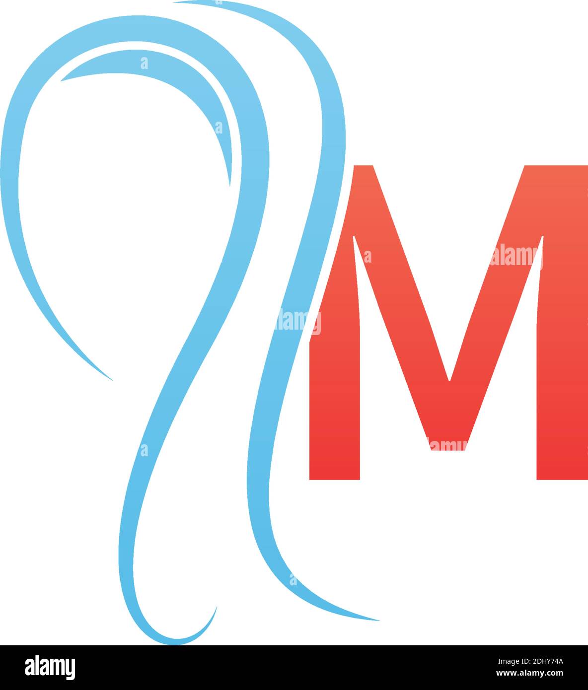Letter M icon logo combined with hijab icon design template Stock ...