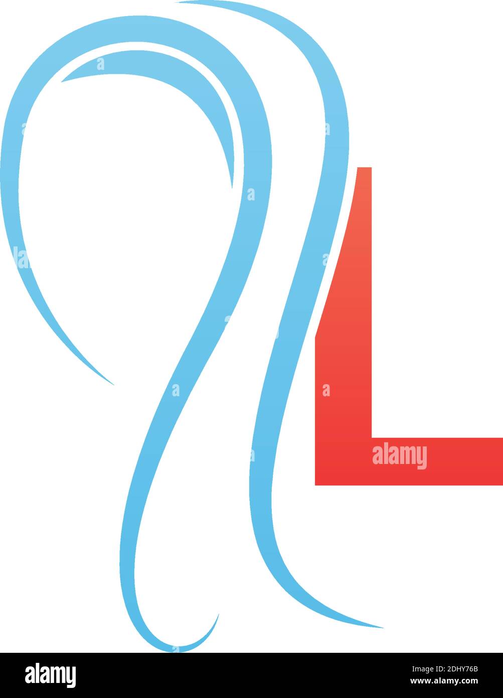 Letter L icon logo combined with hijab icon design template Stock ...