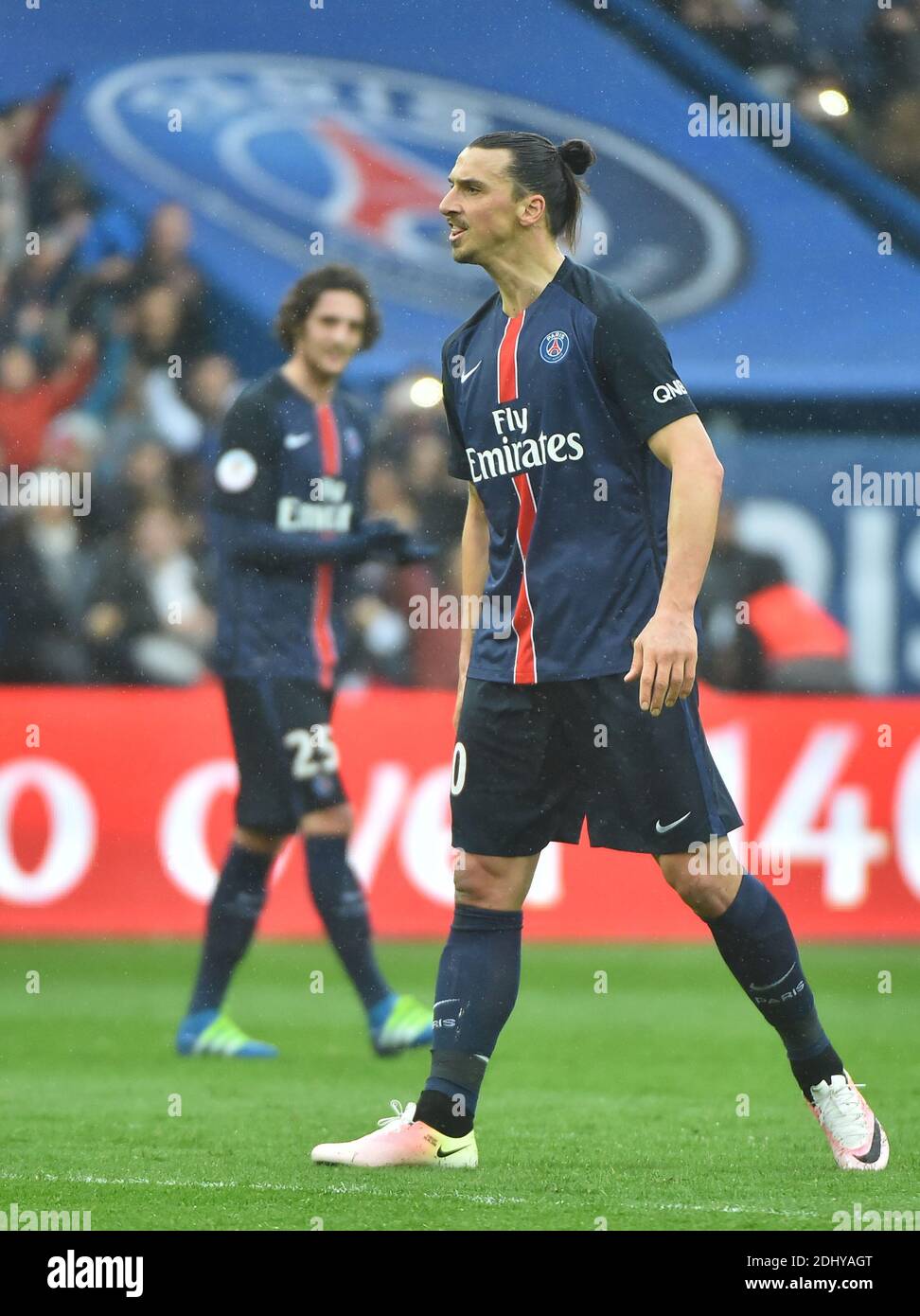 Paris Saint-Germain's Swedish forward Zlatan Ibrahimovic during the ...