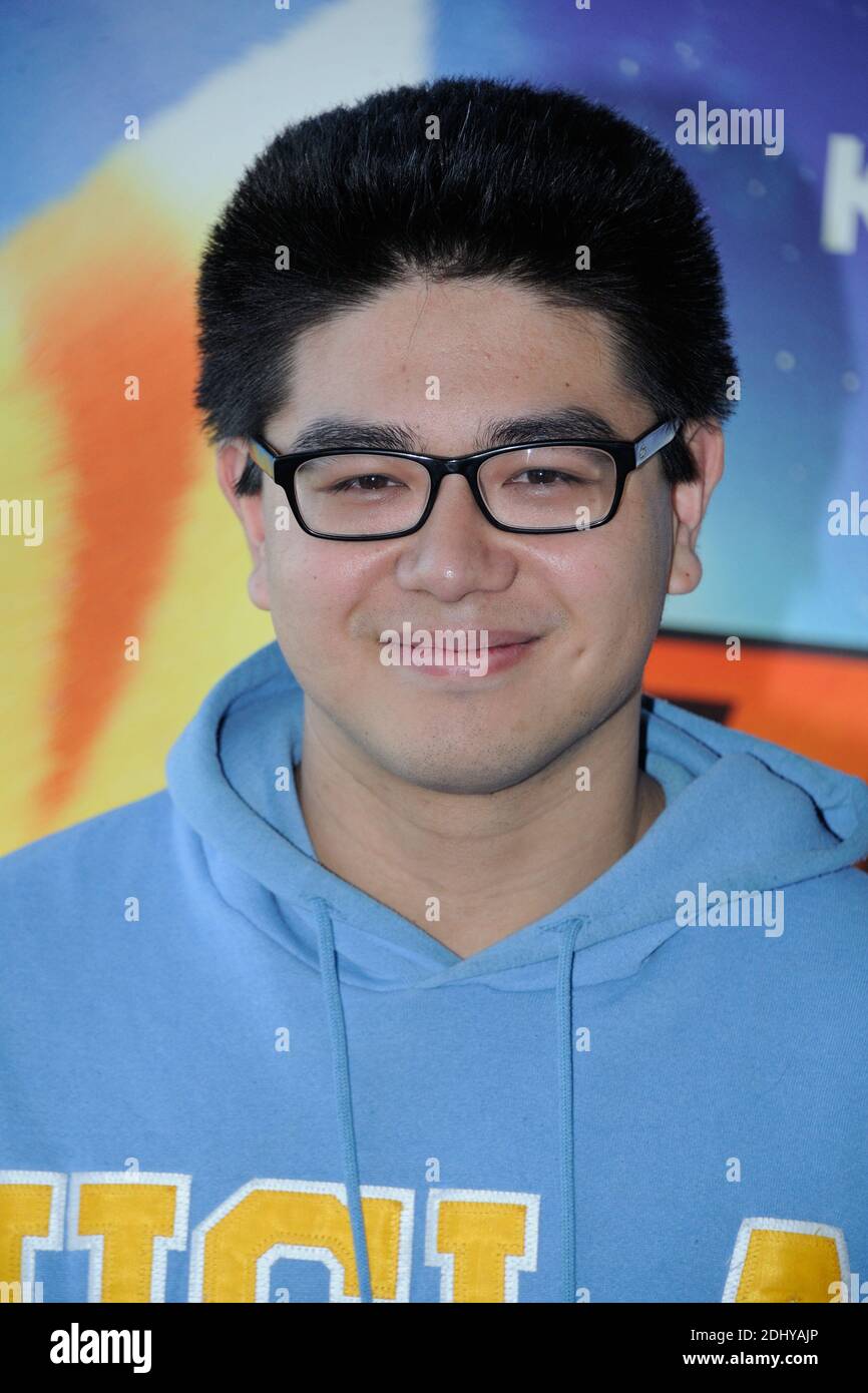 Kevin Tran assiste a la premiere de Ratchet et Clank au cinema MK2 ...