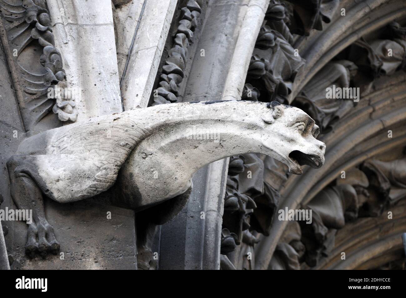 illustration of Gargoyle (Gargouille) at the church and cathedral in ...