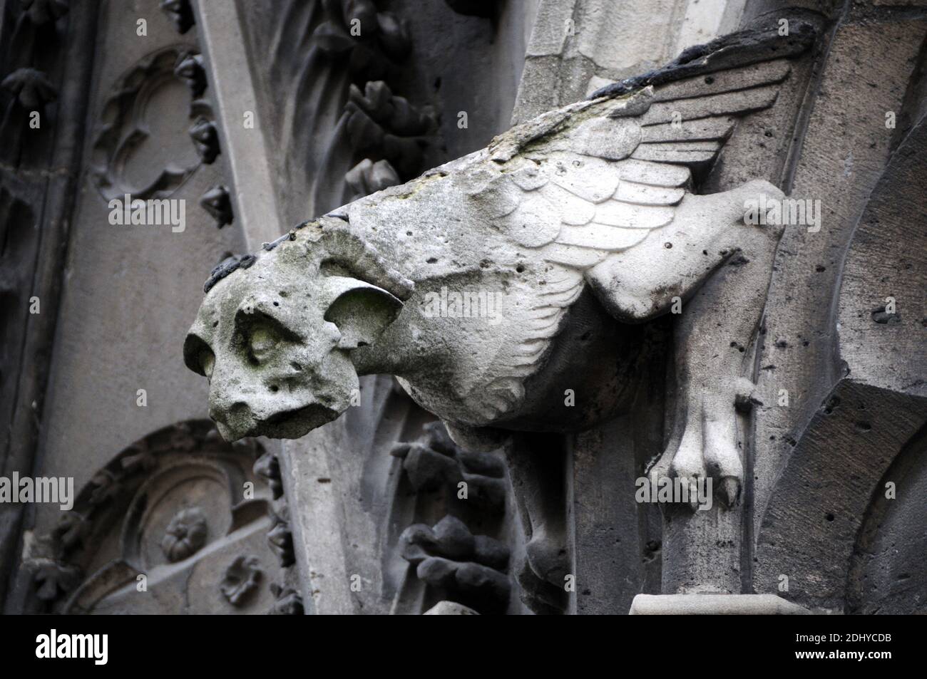 illustration of Gargoyle (Gargouille) at the church and cathedral in ...