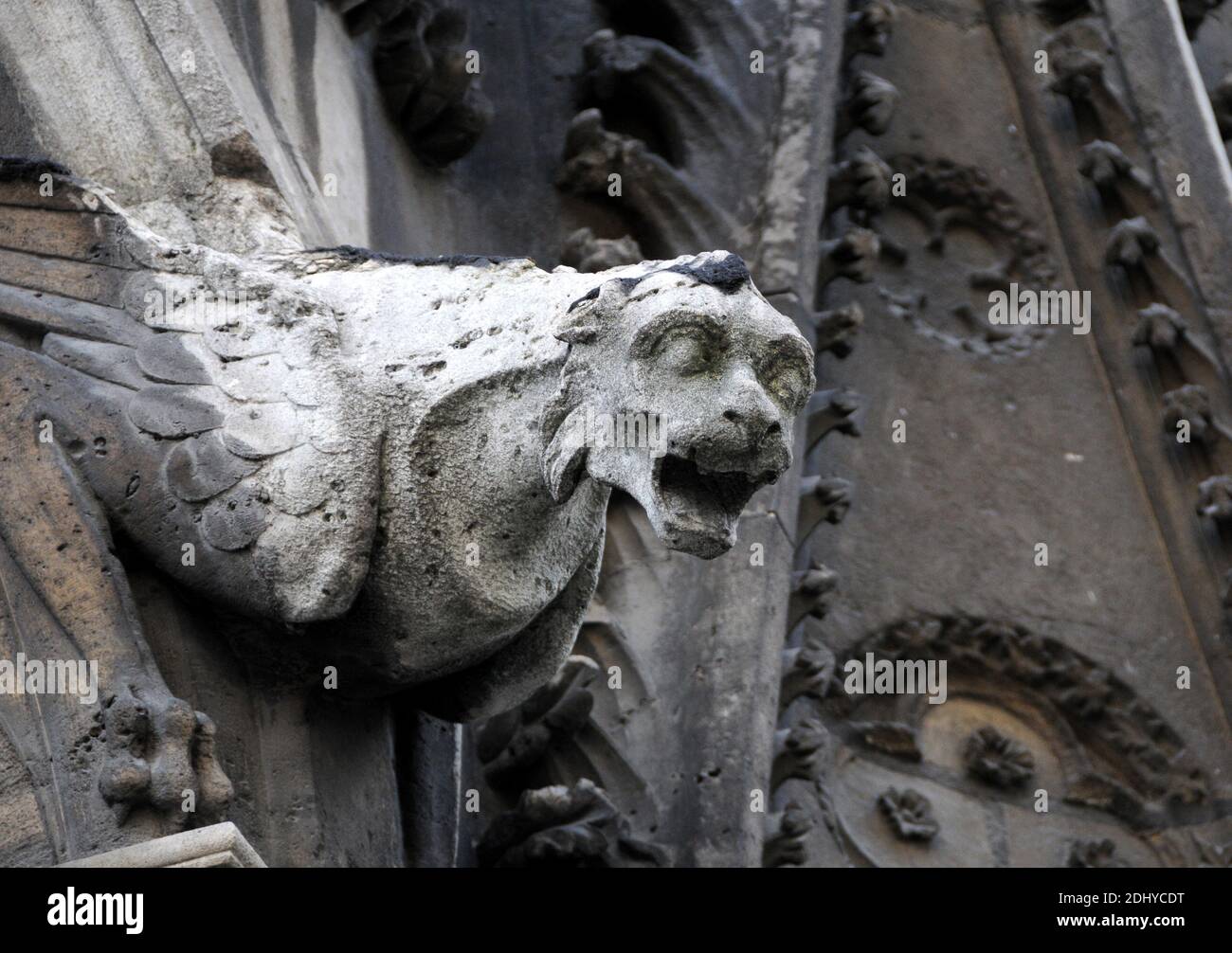 illustration of Gargoyle (Gargouille) at the church and cathedral in ...