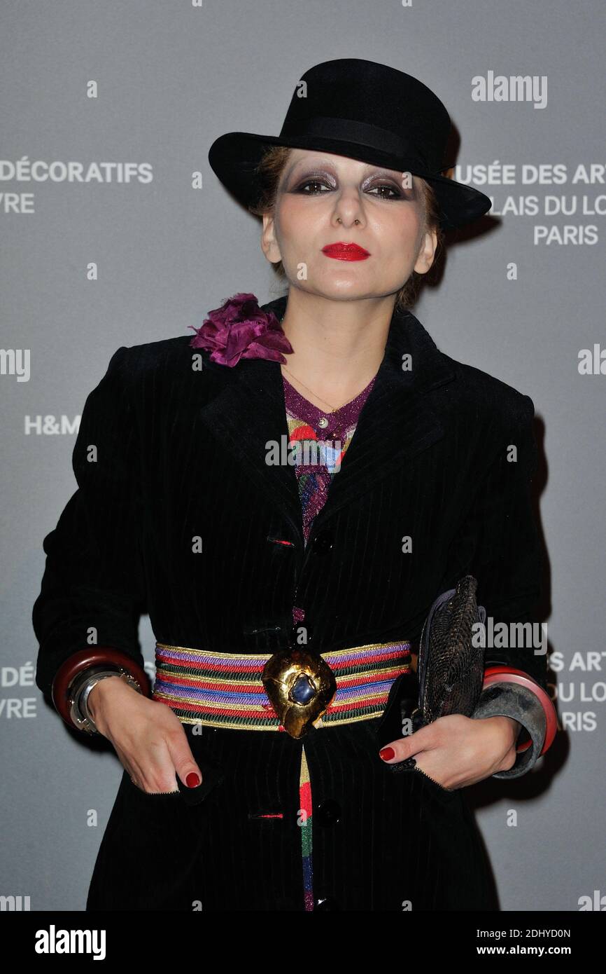 Catherine Baba attending the opening of the exposition of the 'Fashion ...